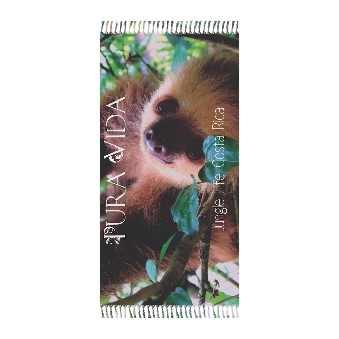 Costa Rica 2-TOED BABY SLOTH Beach Towel - Etsy