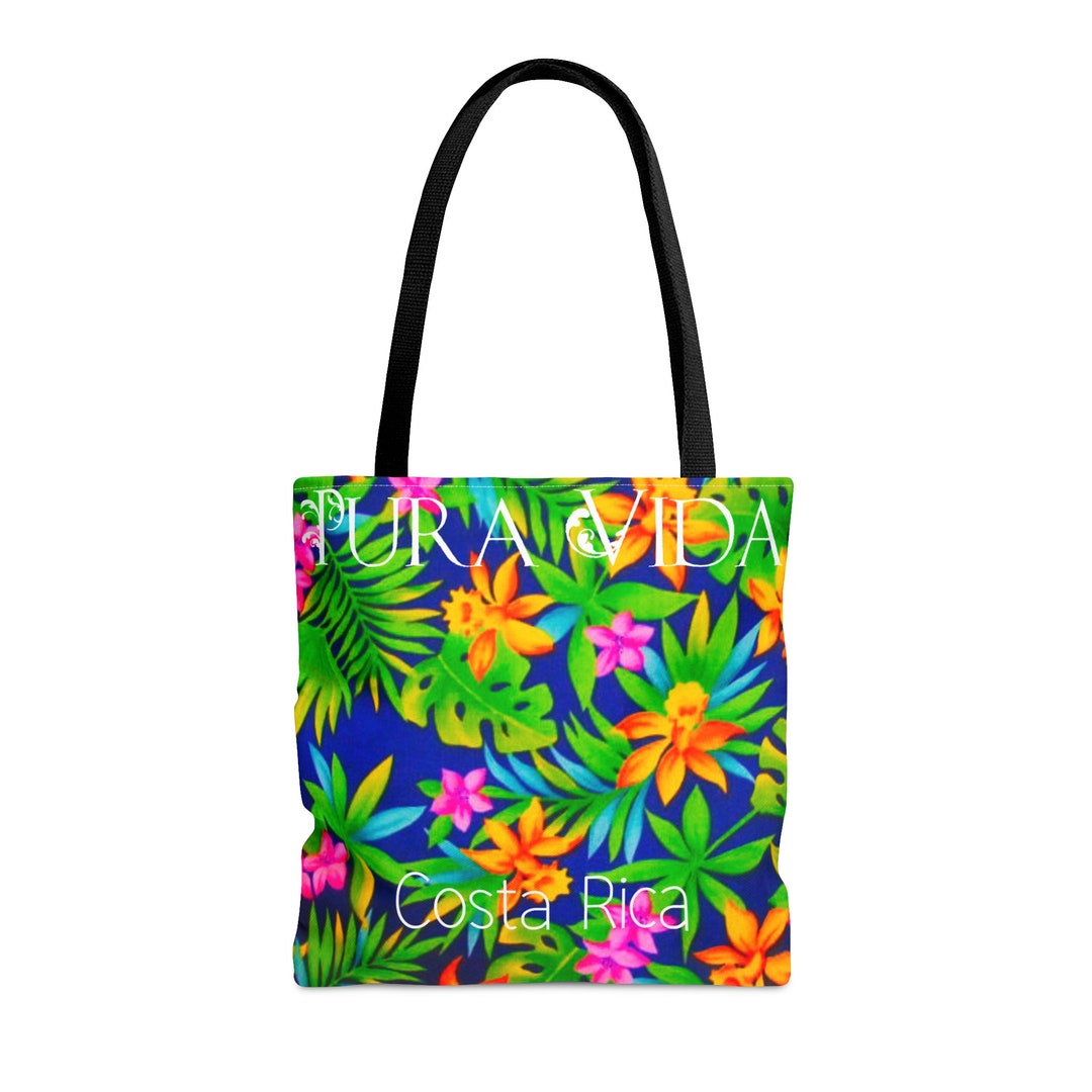Costa Rica JUNGLE FLOWERS Tote Bag, Beach Bag, Canvas Bag, Grocery Bag ...