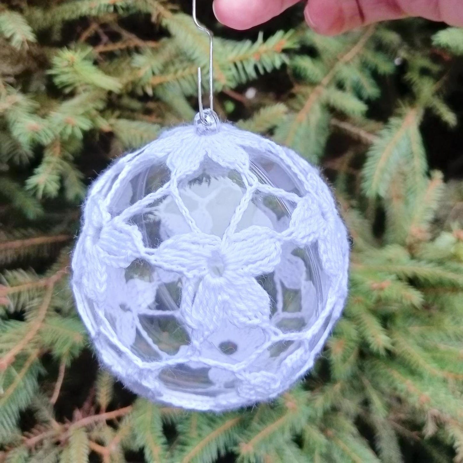 Crochet Christmas Bauble Pattern 8cm Ornament PDF & Video Tutorial ...