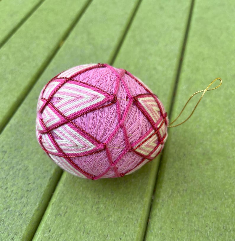 Mini/egg Assorted Christmas Temari Balls Purple Blue White Green ...