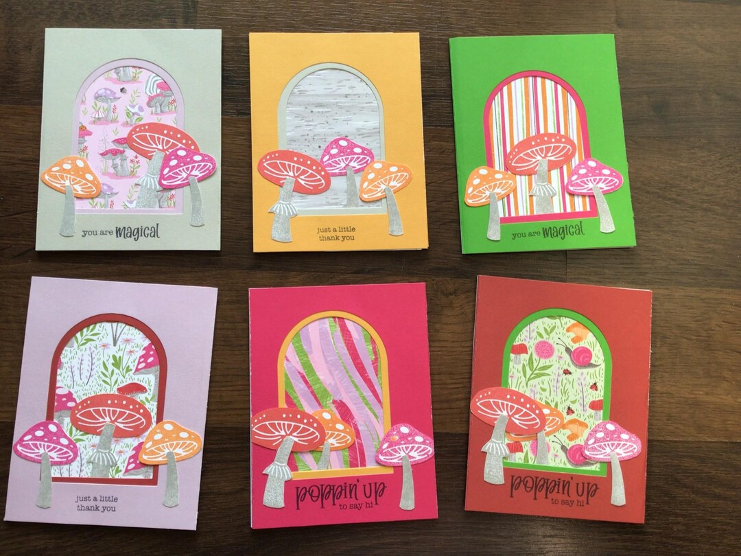Terrific Toadstools COMPLETED Cards - Etsy