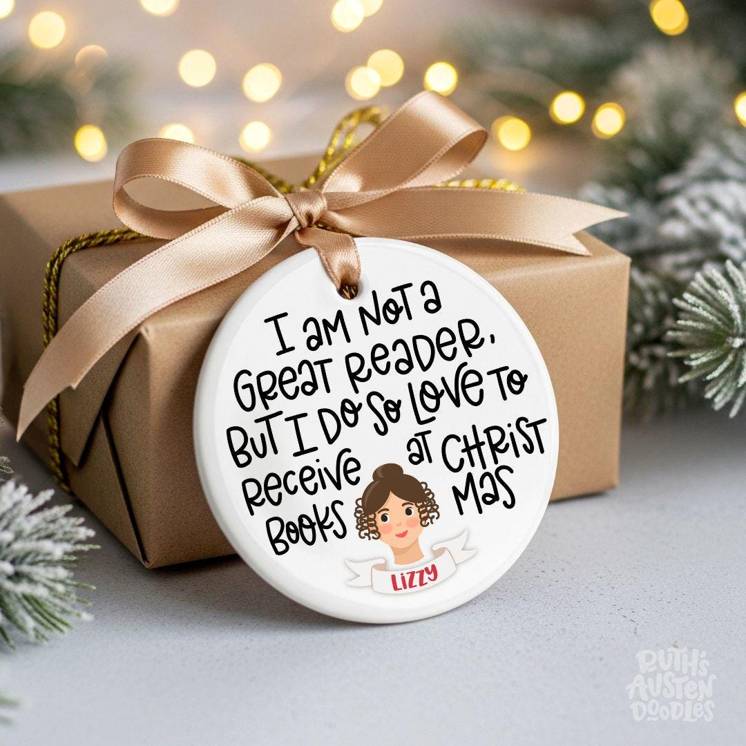 Elizabeth Bennet Christmas Ornament | From Jane Austen Ceramic ...