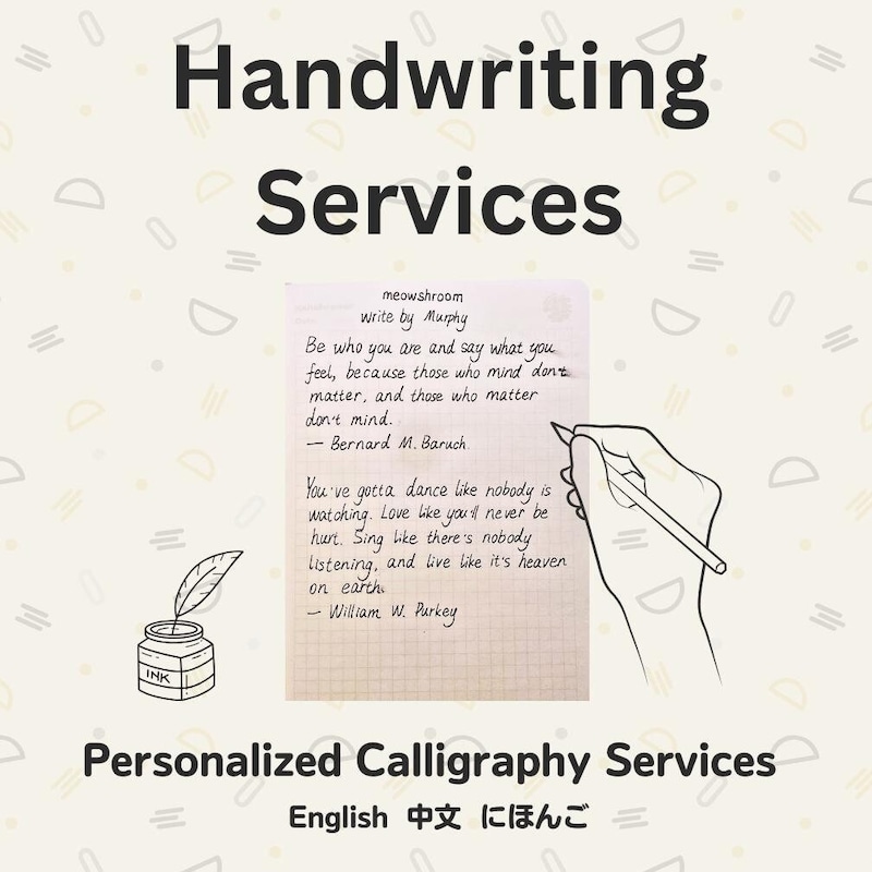 Calligraphy Service - Etsy