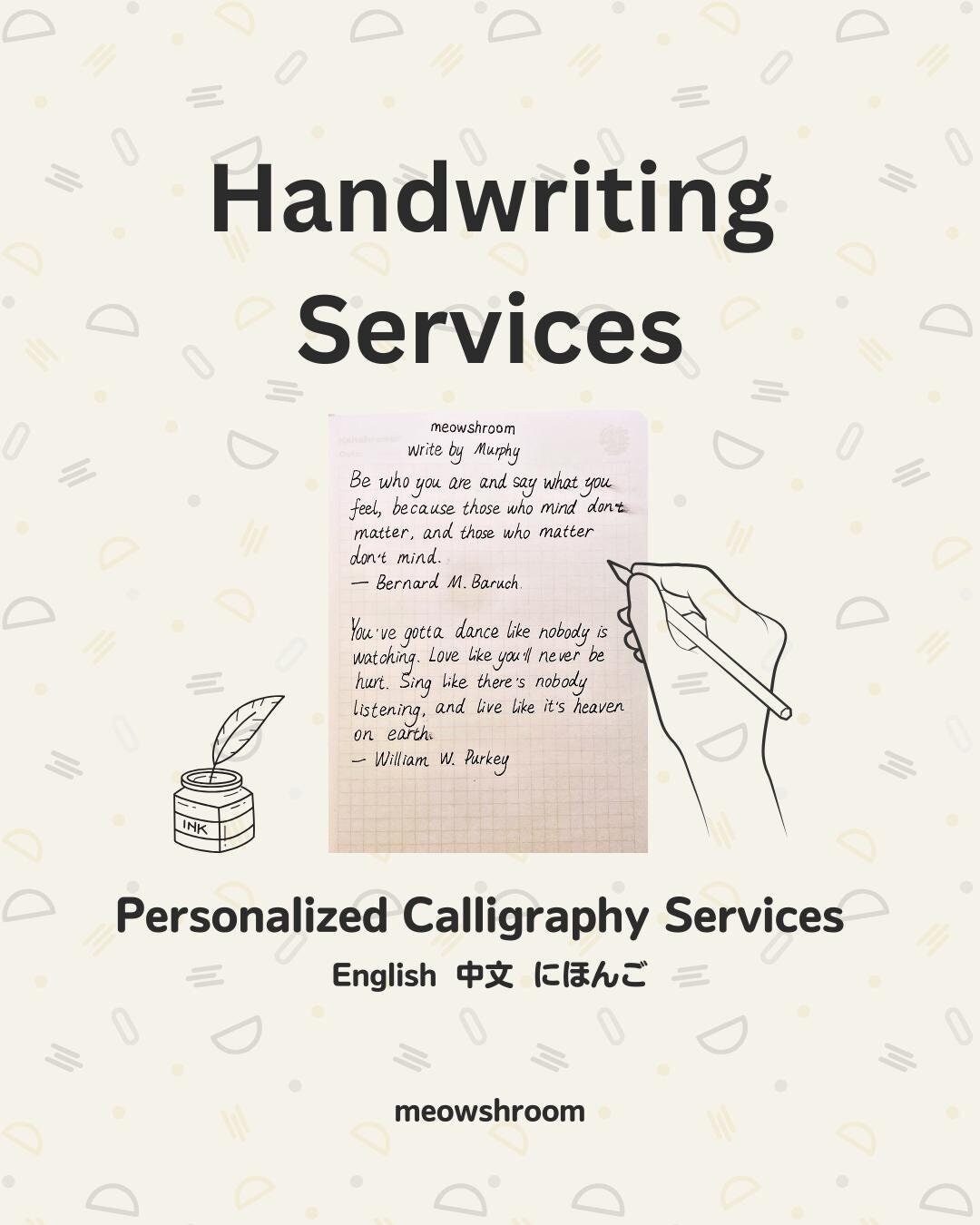 Letter to Santa Handwriting Letter Services Personalized Calligraphy ...