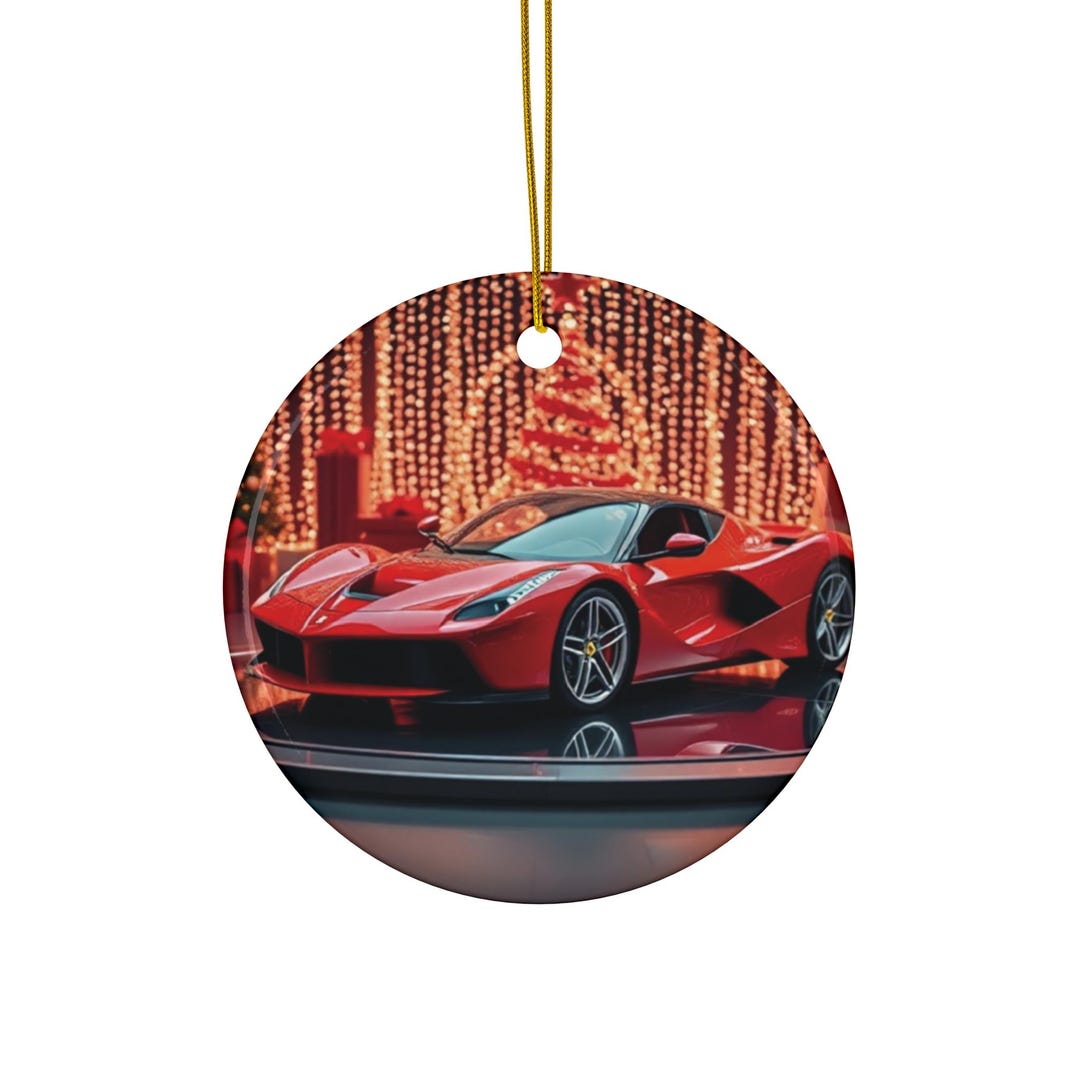 La Ferrari Ceramic Ornament - Etsy