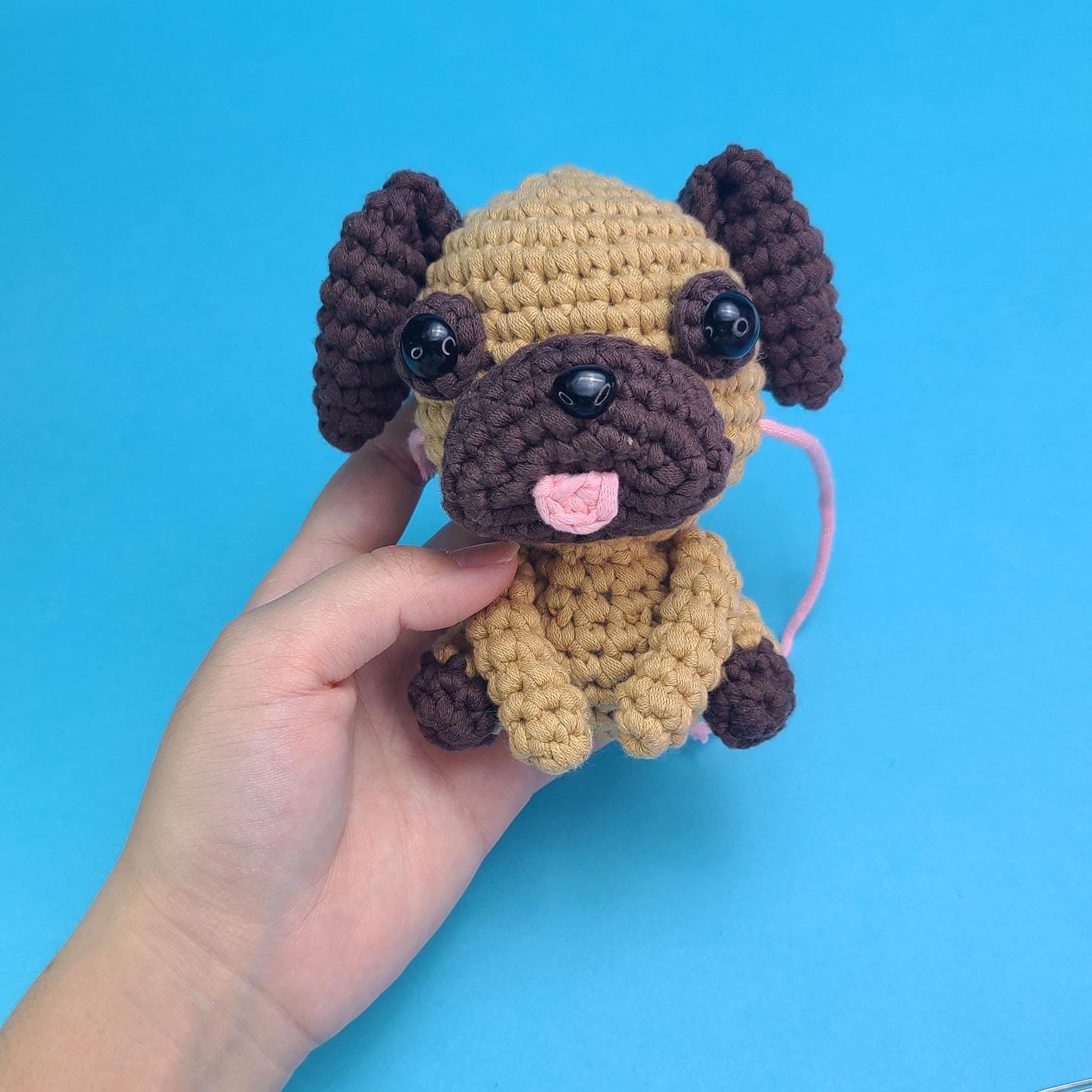 Cute Pug Crochet Pattern Dog Crochet Pattern Crochet Pattern Crochet ...