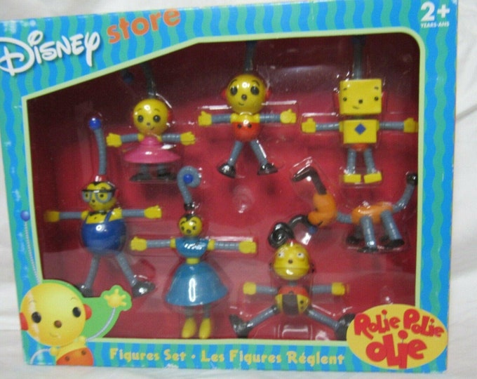 Disney Store Rolie Polie Olie 7 Piece Boxed Figures Set New and Sealed ...