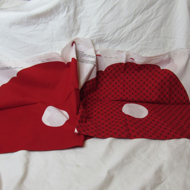 Cranston Print Works Cut and Sew Santa Wreath St. Nicholas and Reindeer ...