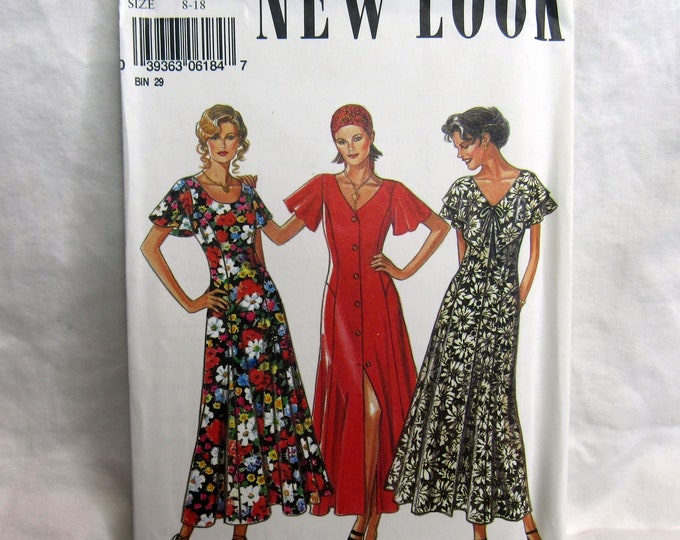 Vintage Sewing Pattern New Look 6184 Size 8 to 18 Simplicity 1990s ...