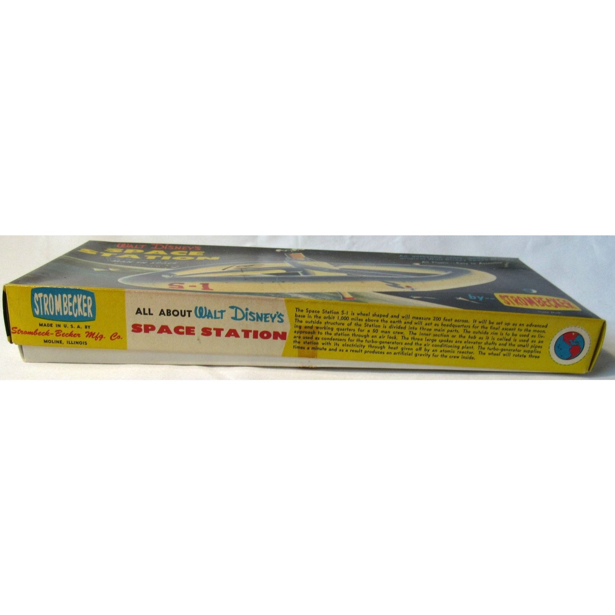 Vintage 1958 Walt Disneys Space Station Strombecker Model Kit D32 100 ...