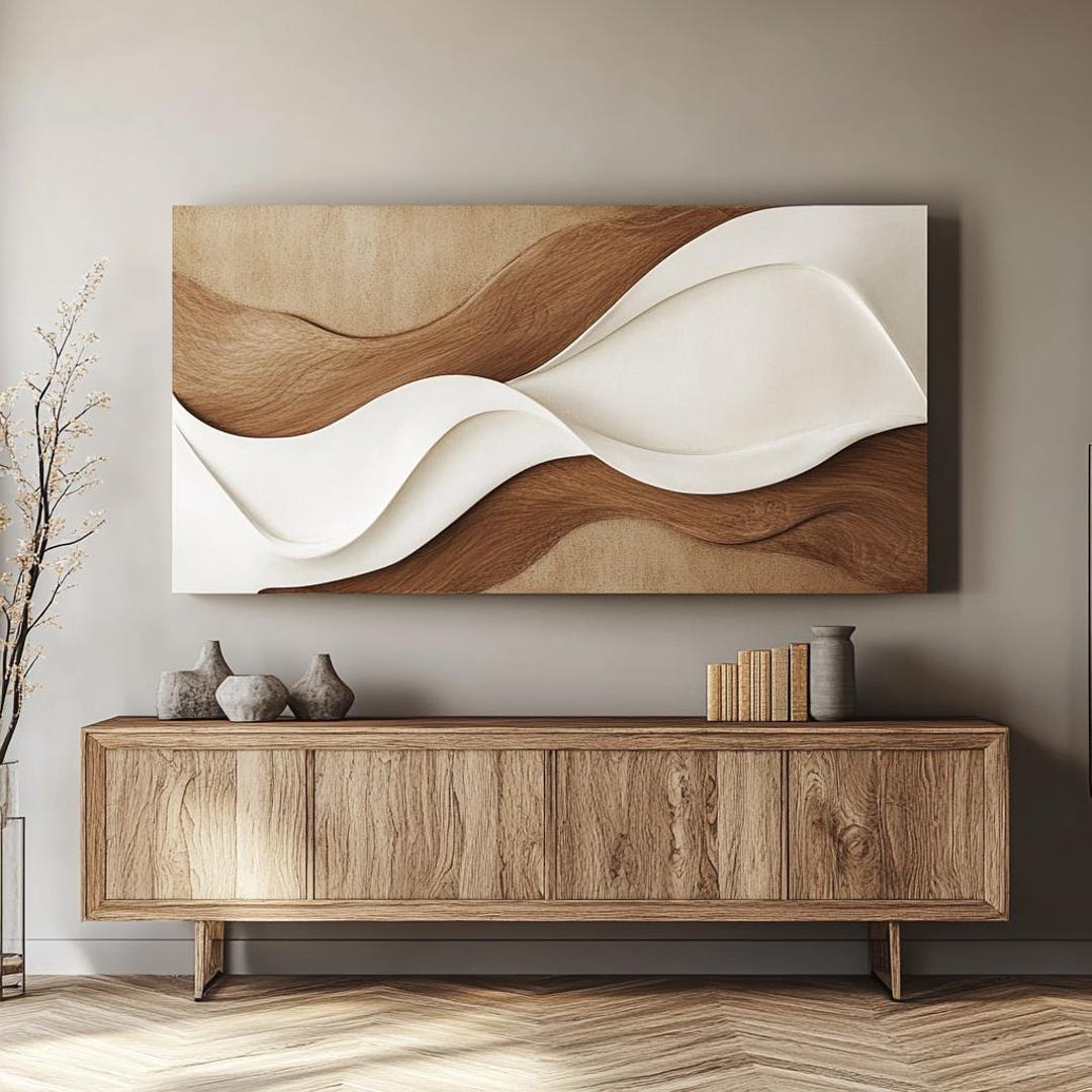 3D Wall Art Wood | Abstract Wall Art | Textured Wall Decor | Modern ...