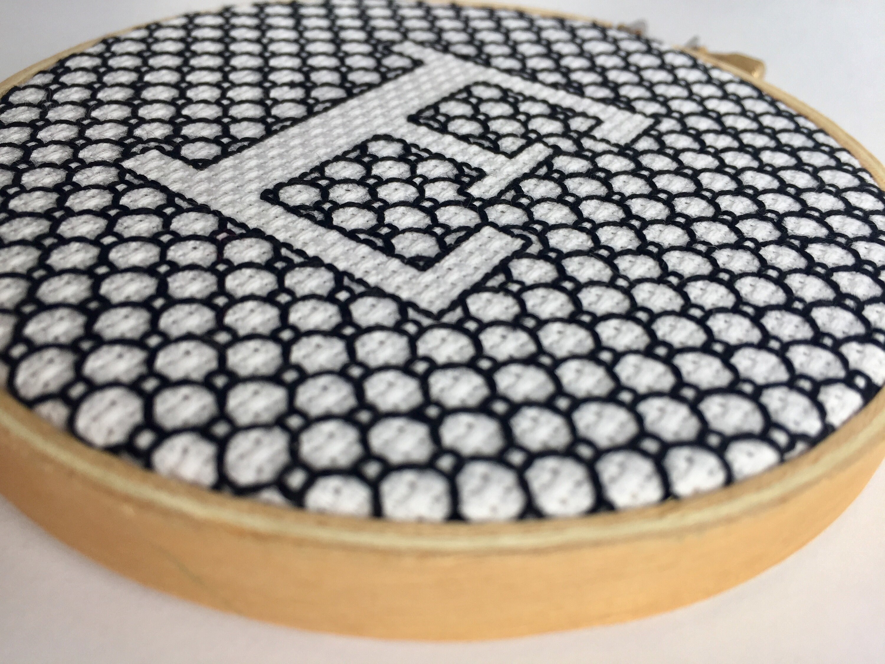 Custom Monogram Cross Stitch - Etsy