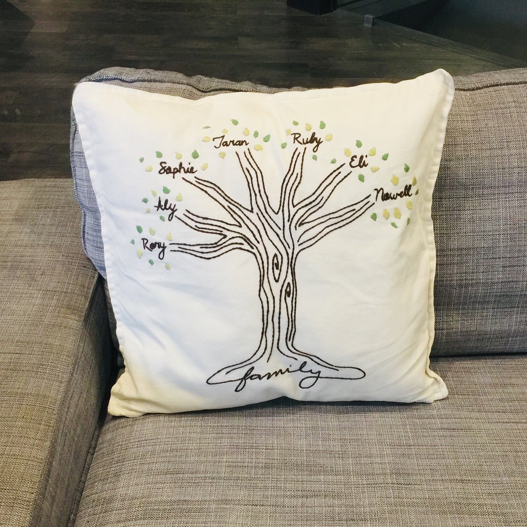 Customized Family Tree Cushion Cover - Etsy