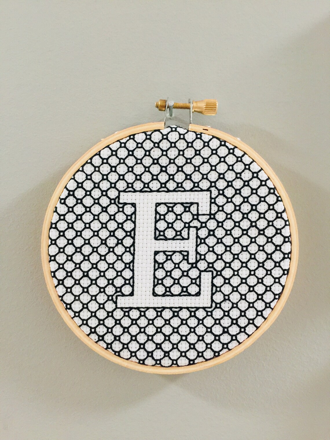 Custom Monogram Cross Stitch - Etsy