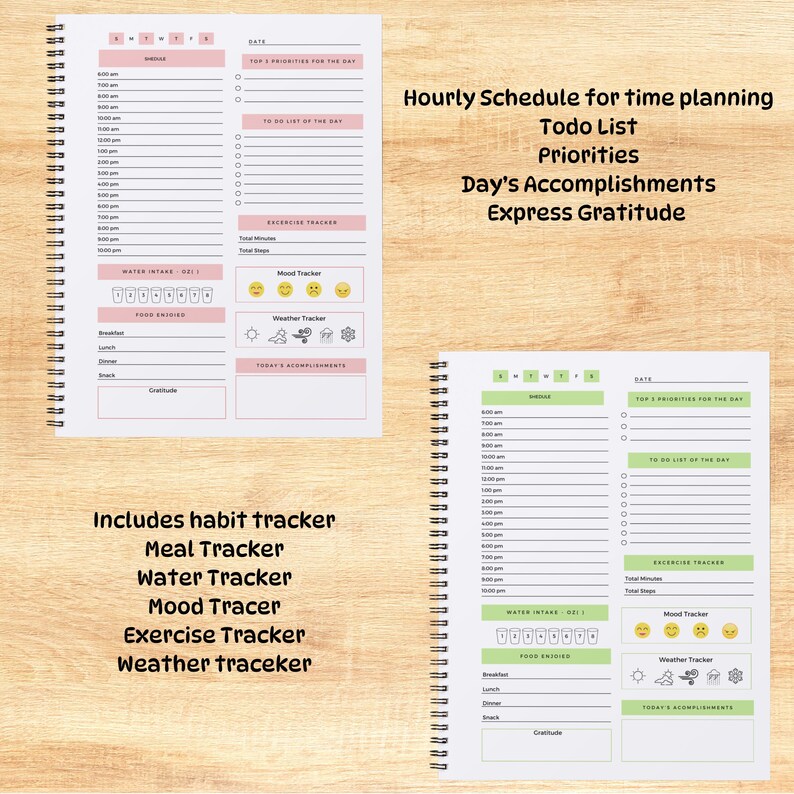 Ultimate Daily Planner Printable, Day Planner, Daily Schedule, 16-hour ...