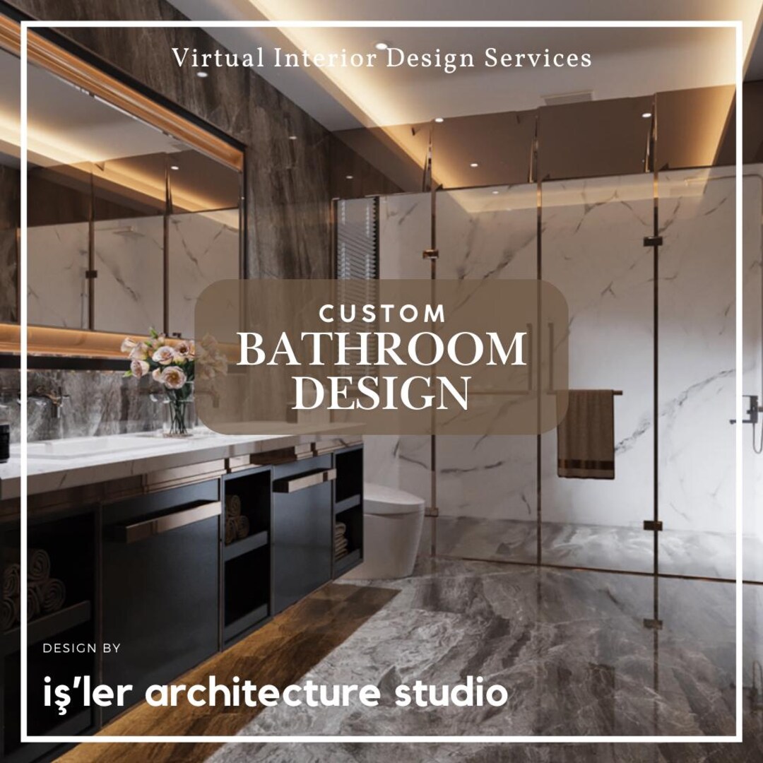 Custom Interior Bathroom Design, Online Virtual Architecture Interior ...