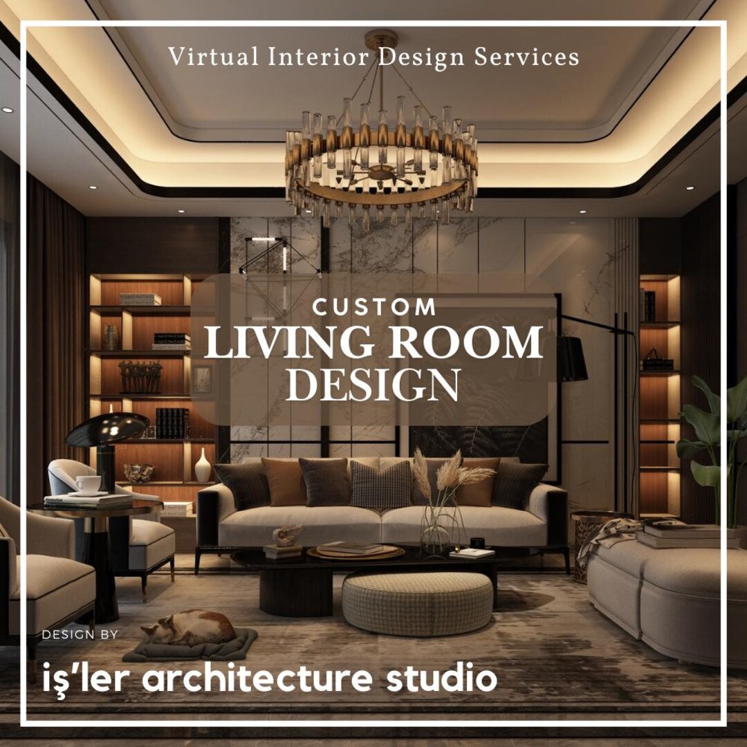 Custom Interior Living Room Design, Online Virtual Architecture ...