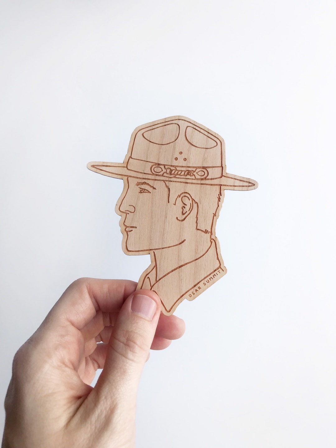 Ranger Man Wood Sticker. Sustainable National Park Ranger Decal. - Etsy