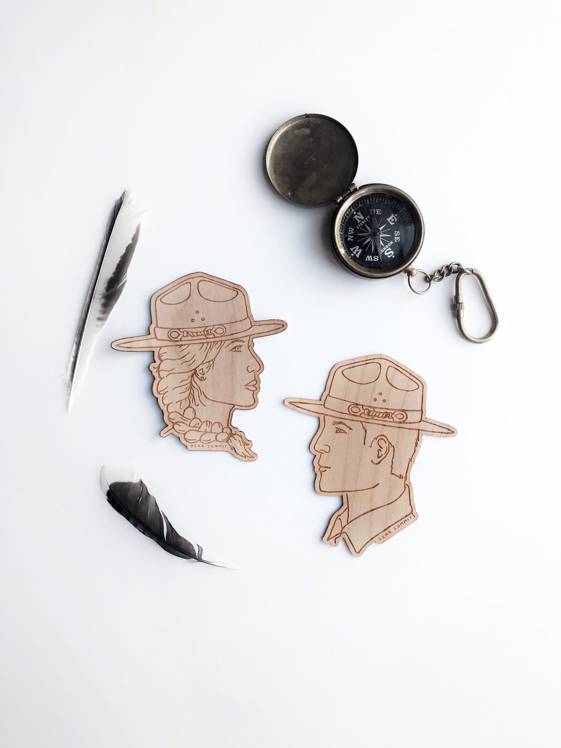 Ranger Man Wood Sticker. Sustainable National Park Ranger Decal. - Etsy