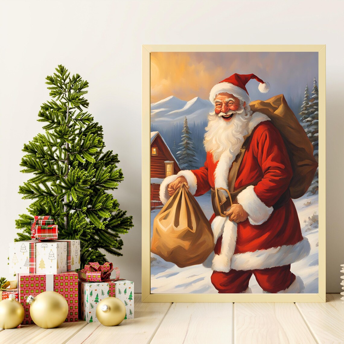 Printable Christmas Art Bundle - Christmas Wall Art - Print on Demand ...