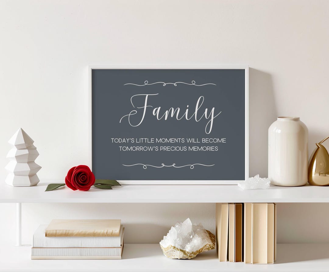Family Saying Printable Artwork - Family Wall Art - Typography Art ...