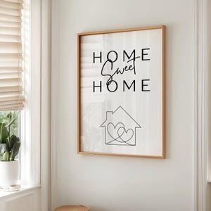 Printable Wall Art - Home Sweet Home Poster - Instant Digital Download ...