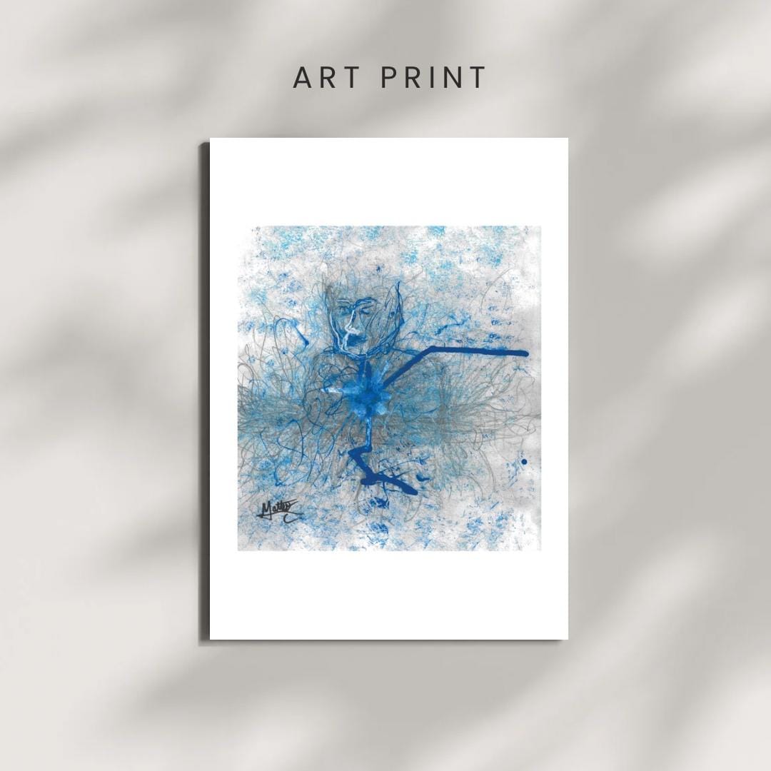 The Blue Man - Art Print - Etsy