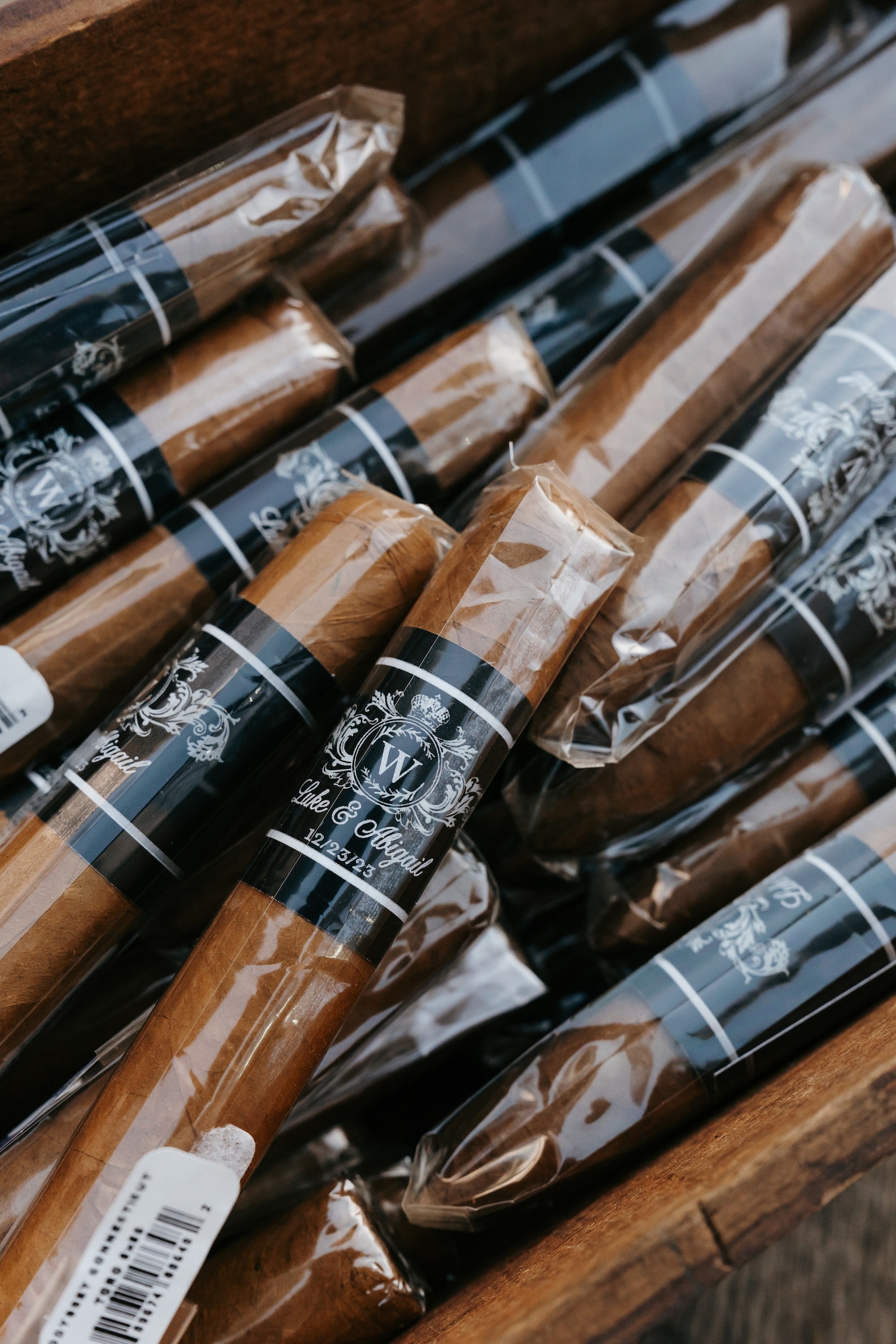 Cigar Wrapping Labels for Wedding Cigar Bar - Wingman Wedding Cigar ...