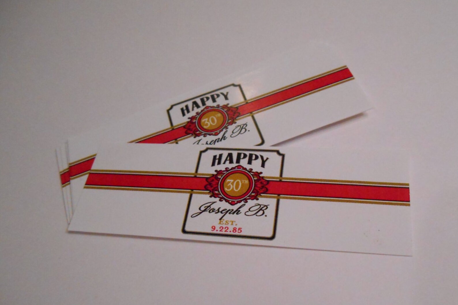 Custom Cigar Bands - Happy Birthday - Wedding Party Labels - Groomsmen ...