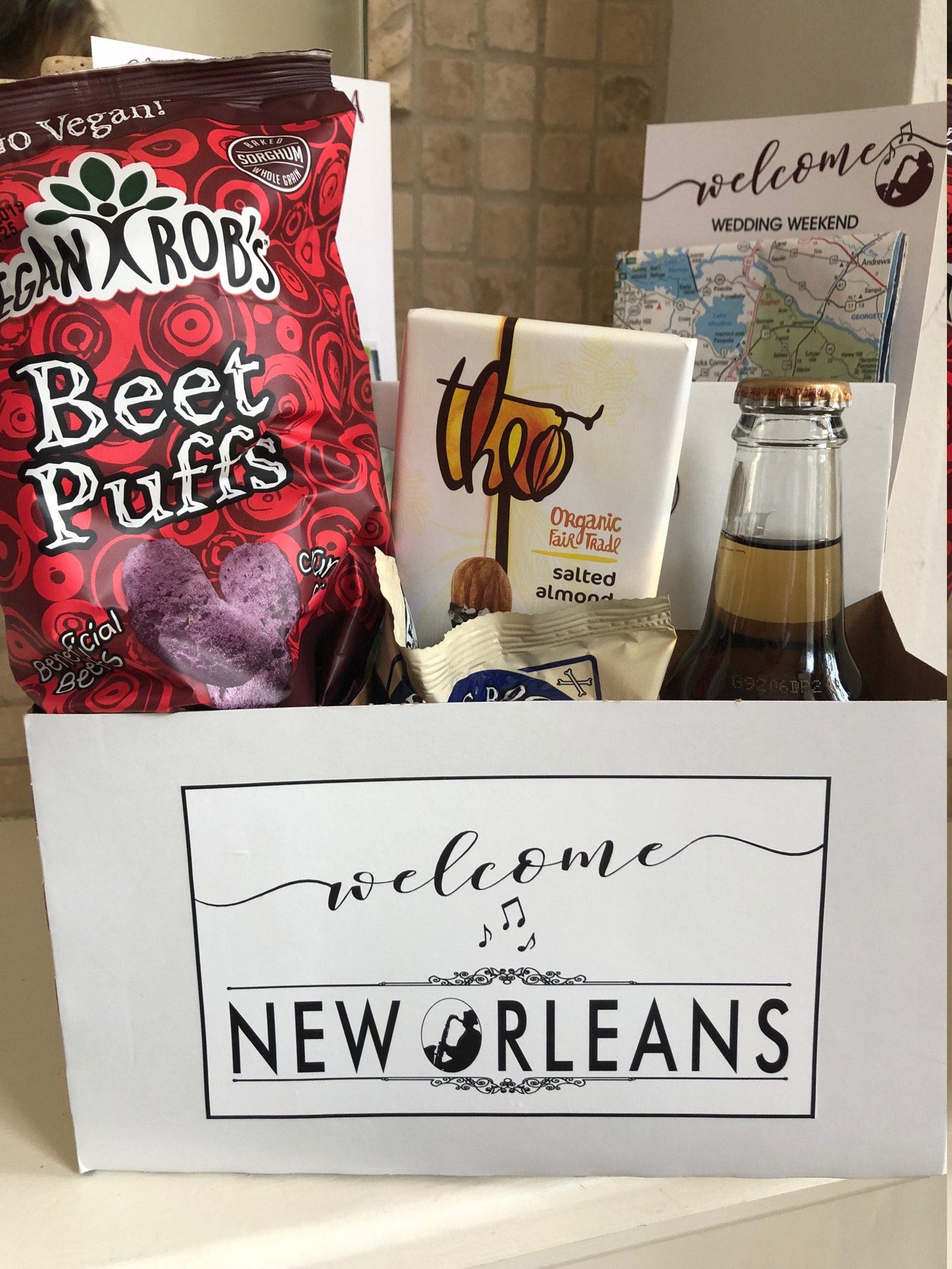 Welcome Hotel Snack Carton New Orleans 6 Section Box & | Etsy