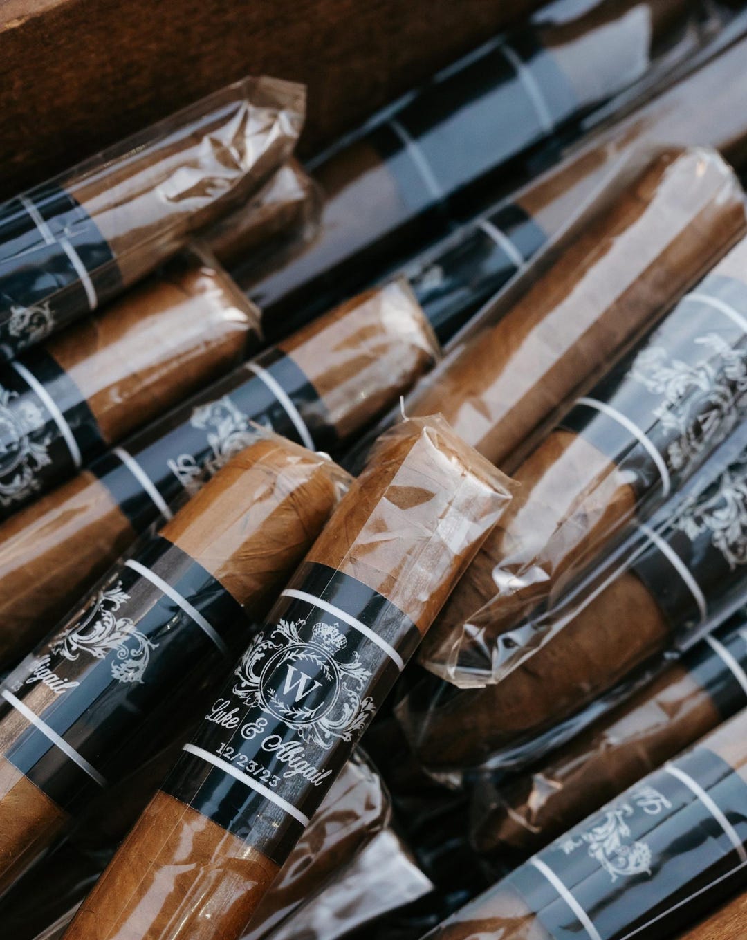 Cigar Wrapping Labels for Wedding Cigar Bar - Wedding Cigar Bands ...
