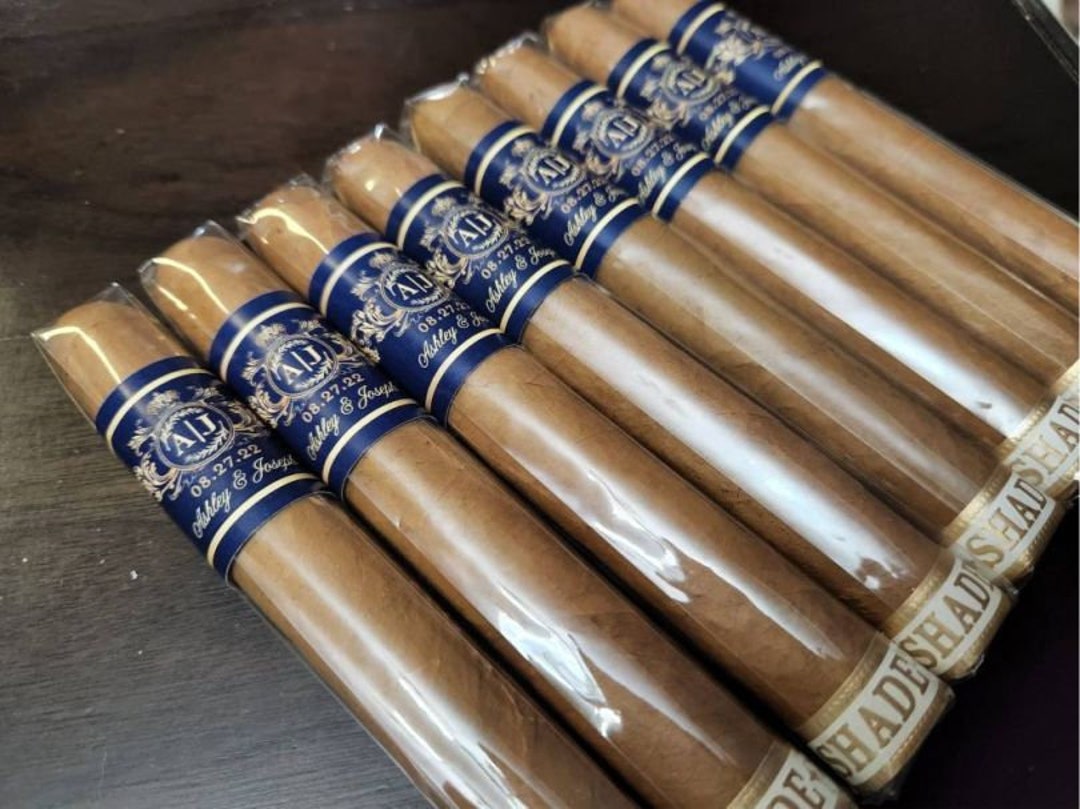 Cigar Wrapping Labels for Wedding Cigar Bar - Wedding Cigar Bands ...