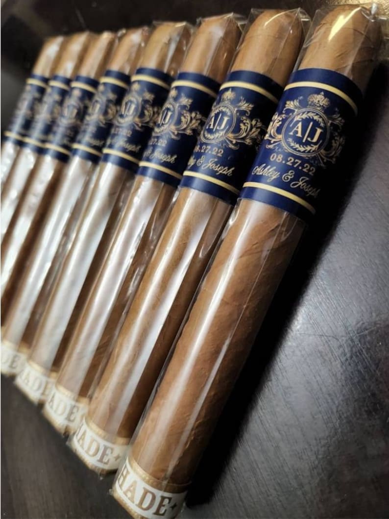 Wedding Cigar Bands Custom Printed for You Cigar Labels - Etsy