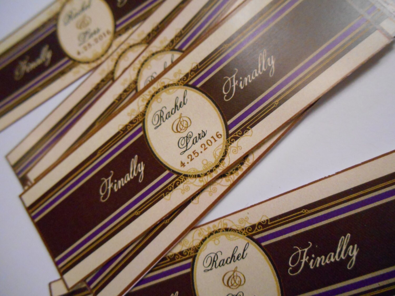 Wedding Cigar Bands Custom Printed for You Cigar Labels | Etsy