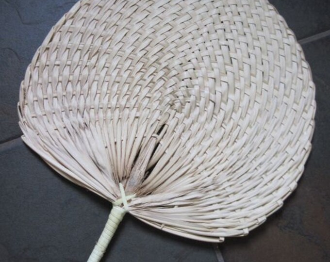 Straw Wedding Fans for Beach Weddings BLANKS Order Any Amt - Etsy