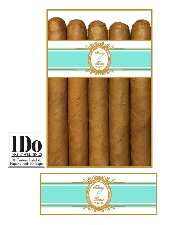 Wedding Cigar Bands - Custom Wedding Cigars - Our Love Is Smokin Hot ...