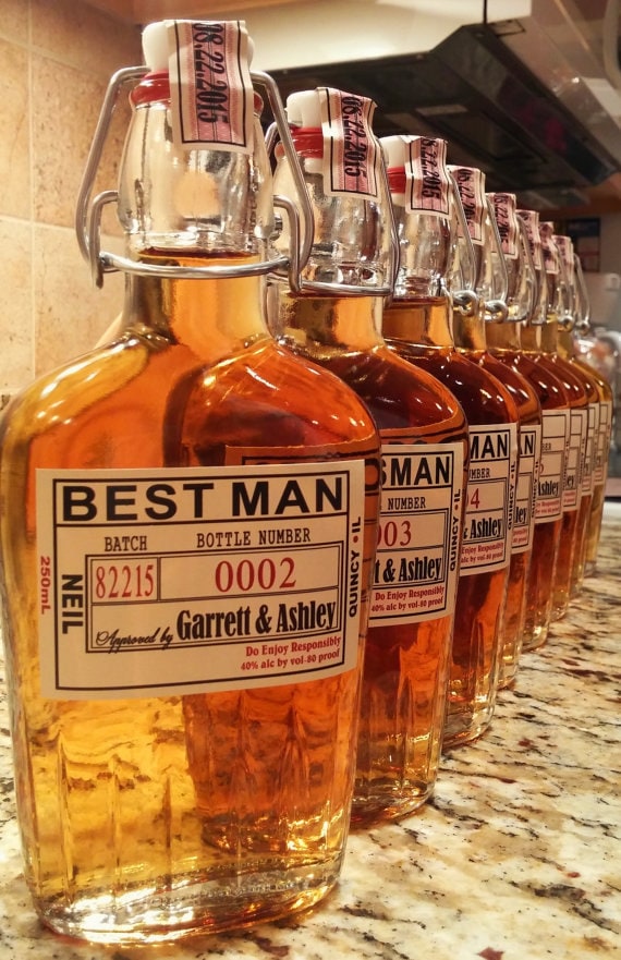 Will you Be My Groomsmen Best Man Gift Wedding Liquor Labels Groomsmen ...