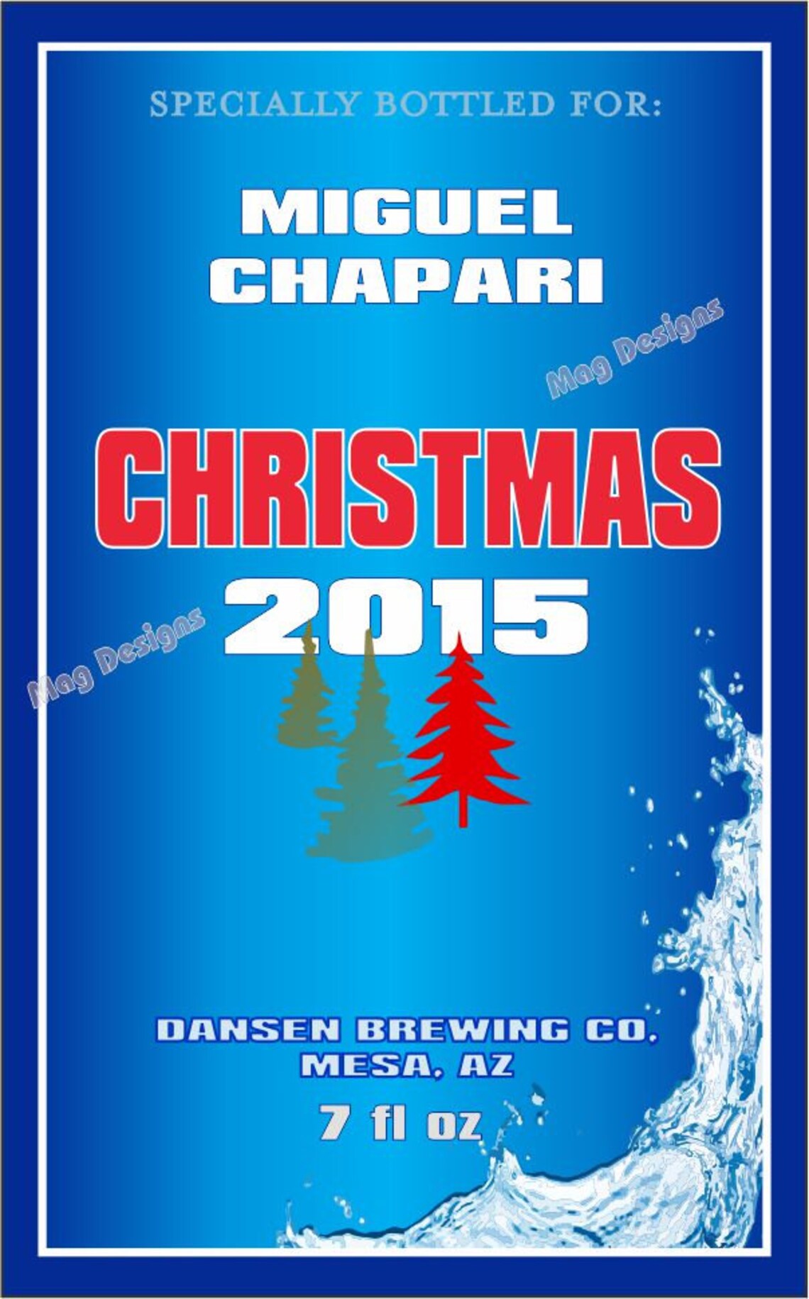 Christmas Beer Labels Customized Beer and Liquor Labels - Etsy