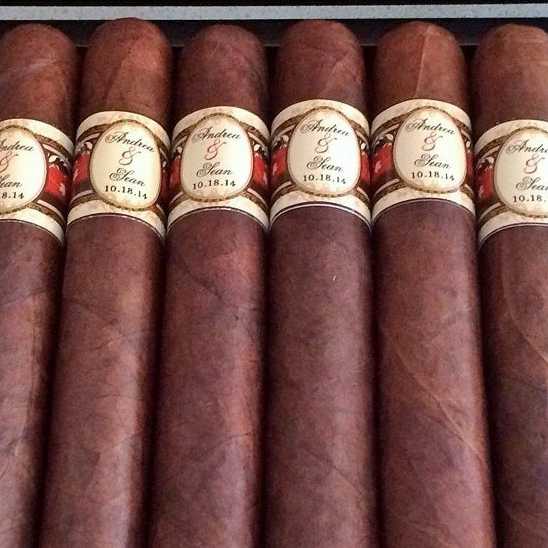 Custom Cigar Bands - Wedding Party Labels - Groomsmen Cigar Bands ...