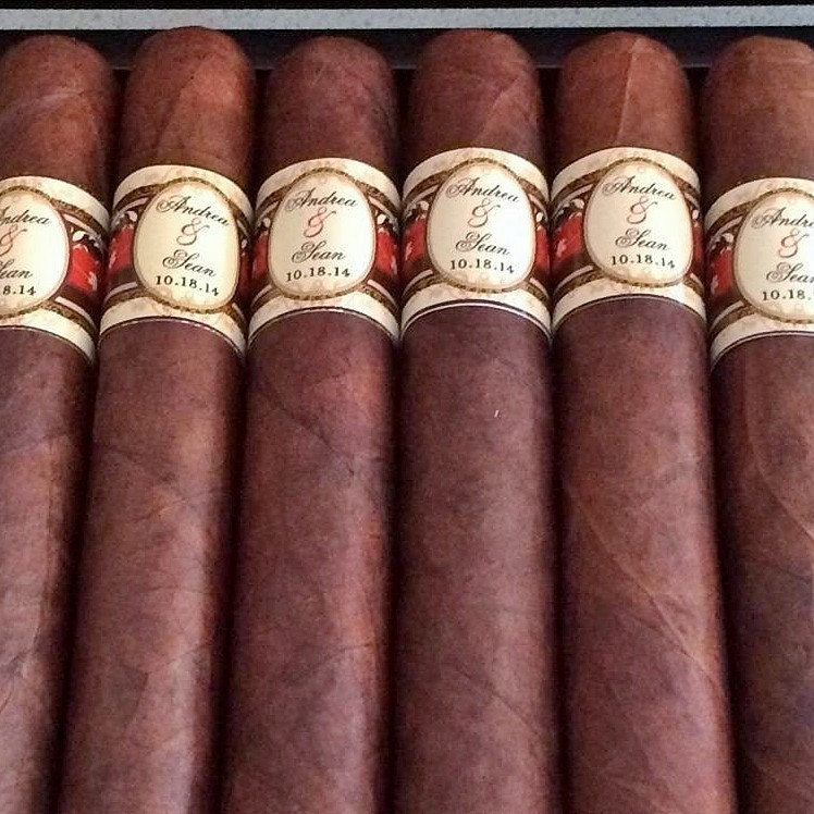 Custom Cigar Bands - Wedding Party Labels - Groomsmen Cigar Bands ...