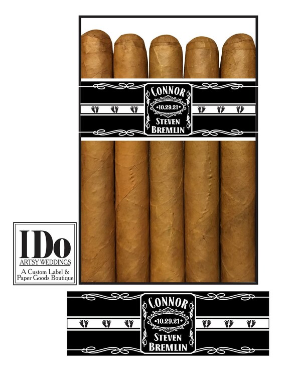 New Baby - Its a Boy - Its a Girl - Baby Shower Cigar Bands - Baby Feet ...