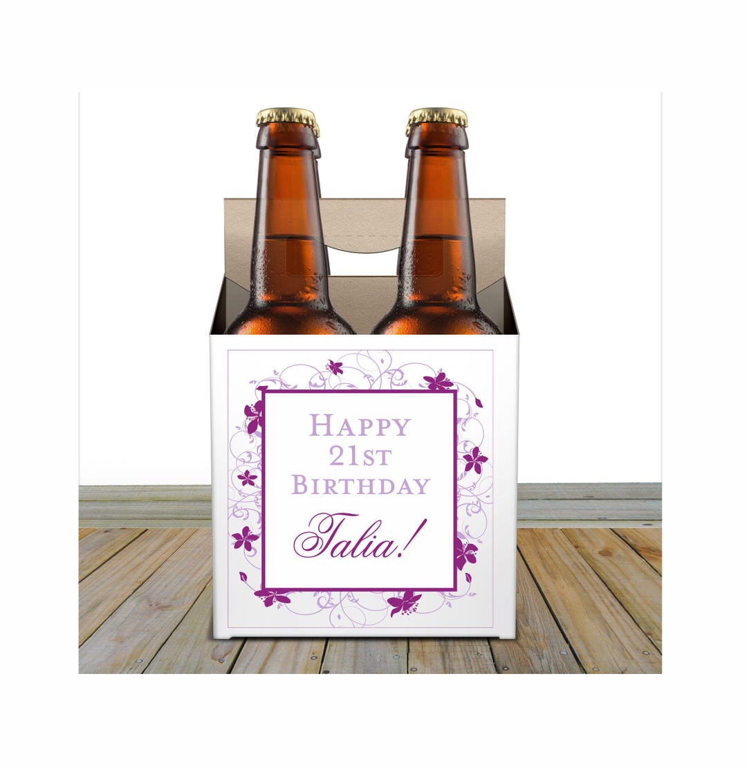 Personalized Beer 4-pack: Custom Carton & Labels, Birthday Gift - Etsy
