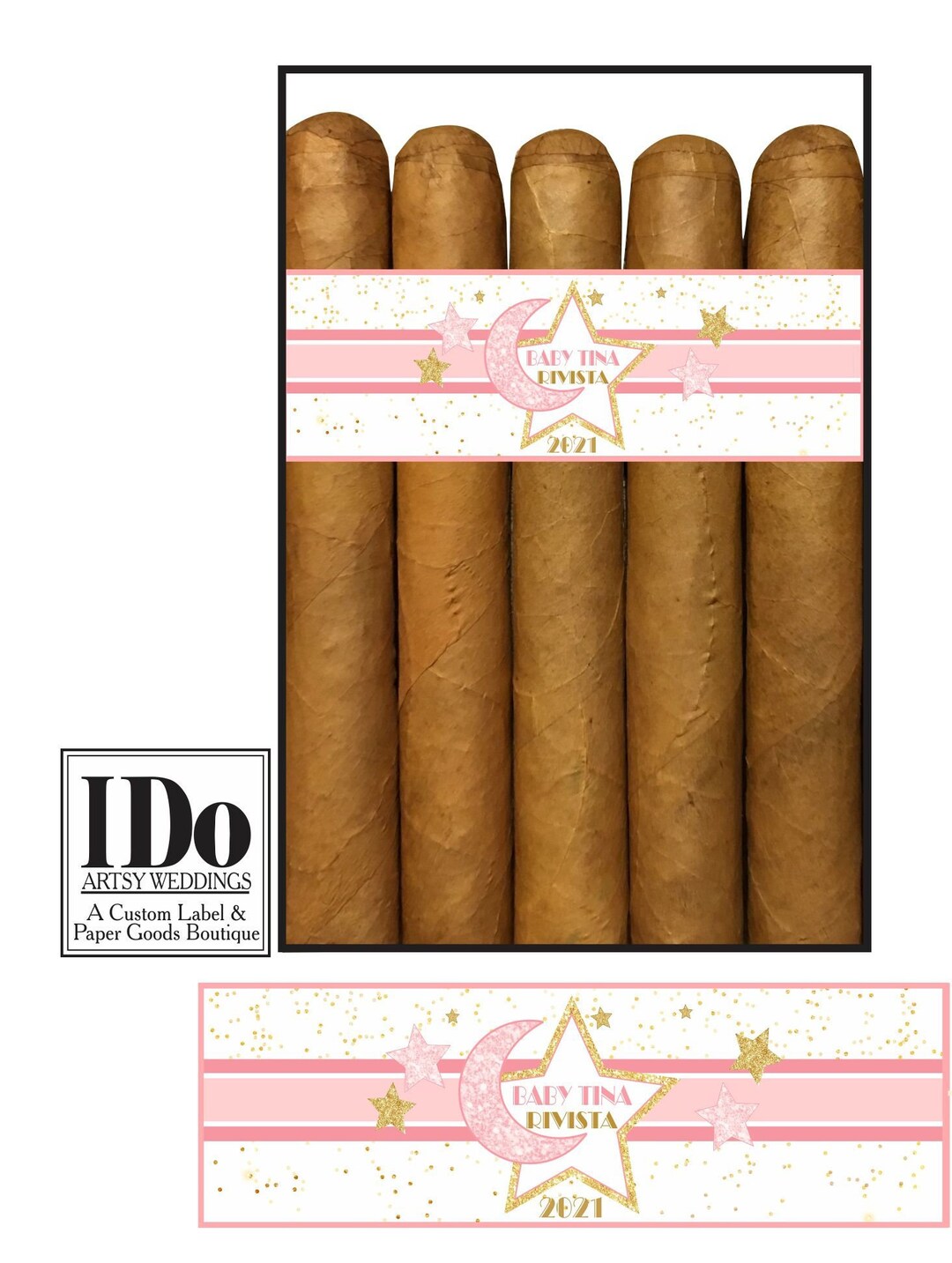 Baby Girl Cigar Labels Its a Girl Cigar Bands Twinkle Twinkle Little ...