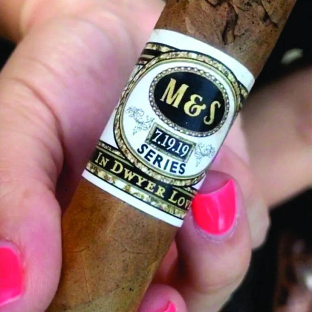 Personalized Wedding Cigar Bands - Custom Printed for You - Cigar ...
