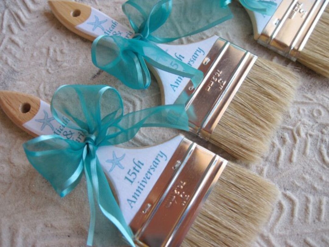 Beach Wedding Paint Brush Anniversary Sand Brushes Beach and Beach ...