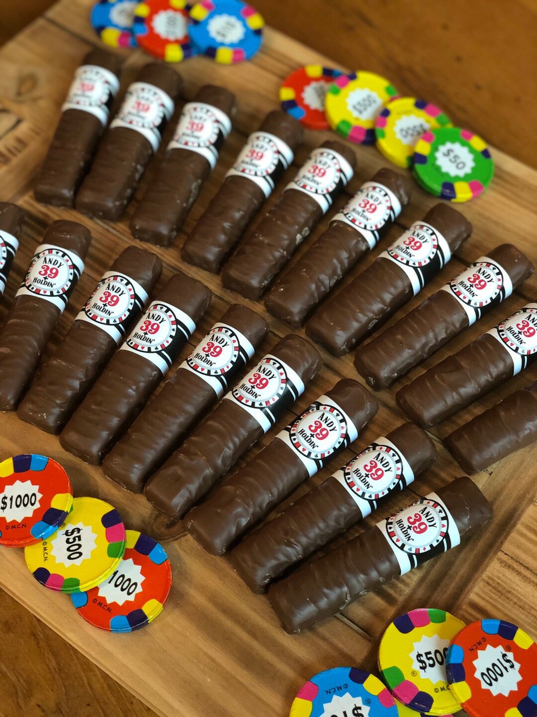 Chocolate Cigar Wraps Custom Printed for You Candy Cigar Labels for ...