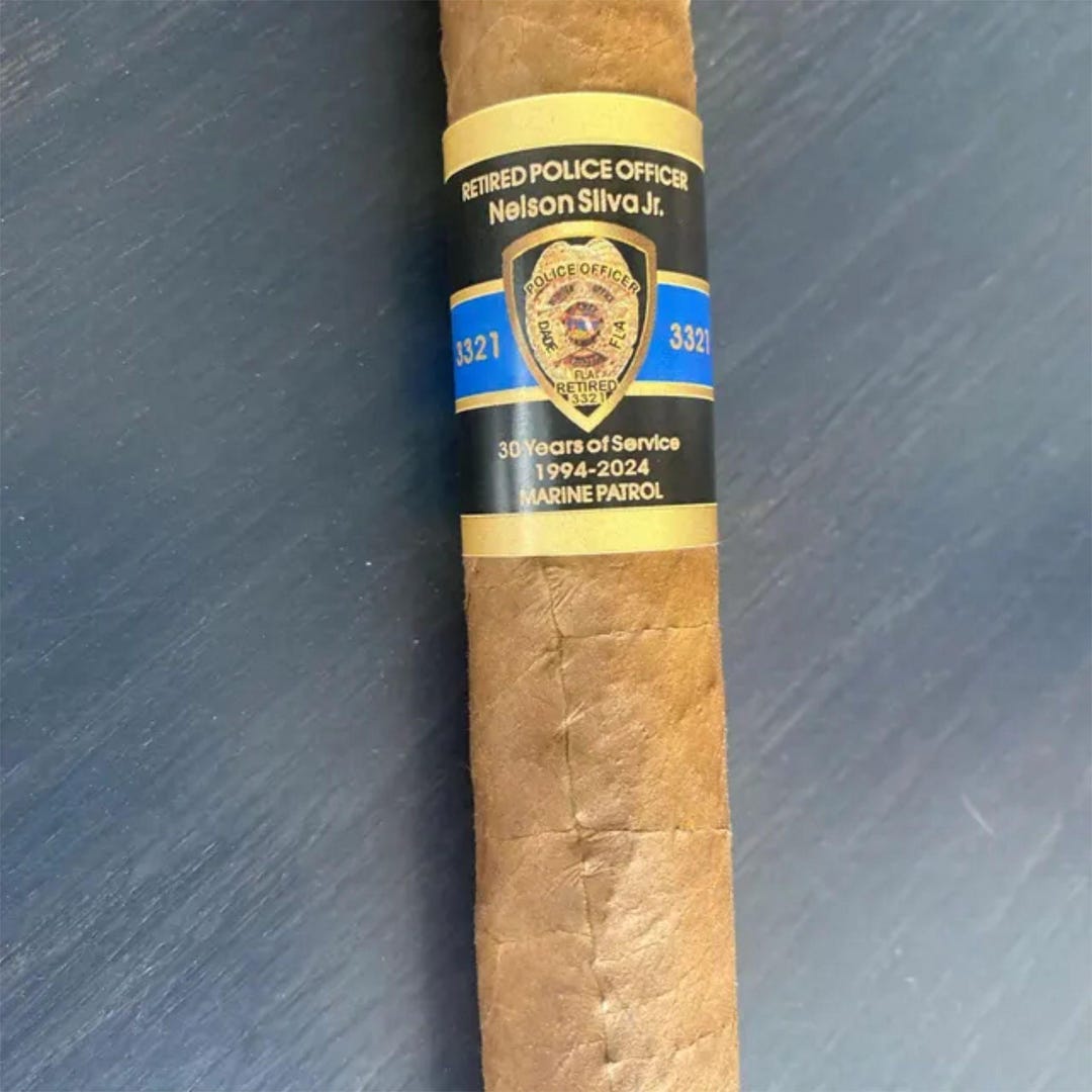 Military Police Retirement Cigar Labels - Retirement Cigar Bands ...