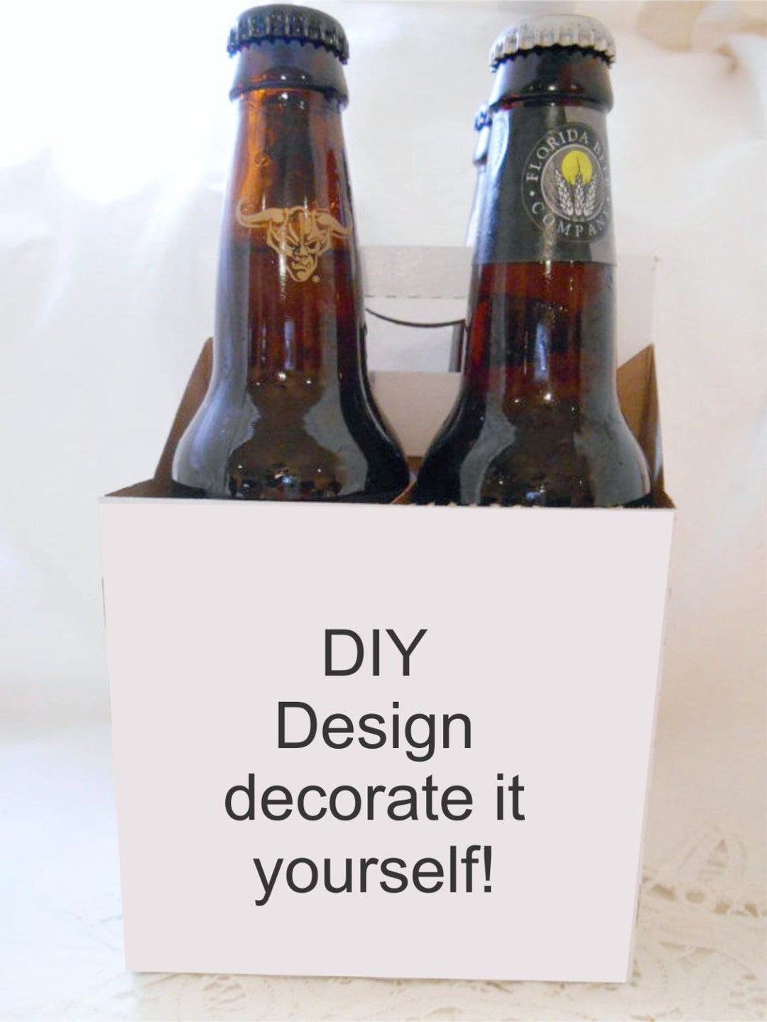 Beer Carton Blank White 4 Pack Boxv Beer Carrier Box 6 - Etsy