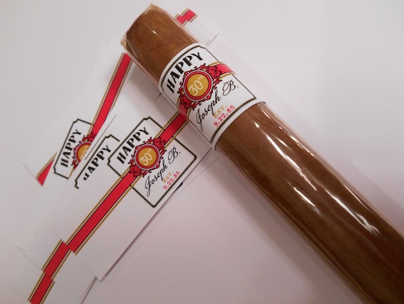 Custom Cigar Bands - Happy Birthday - Wedding Party Labels - Groomsmen ...