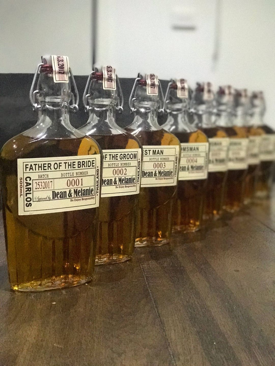 Groomsmen Liquor Bottle With Labels, Liquor Bottle Flask, Craft Liquor ...